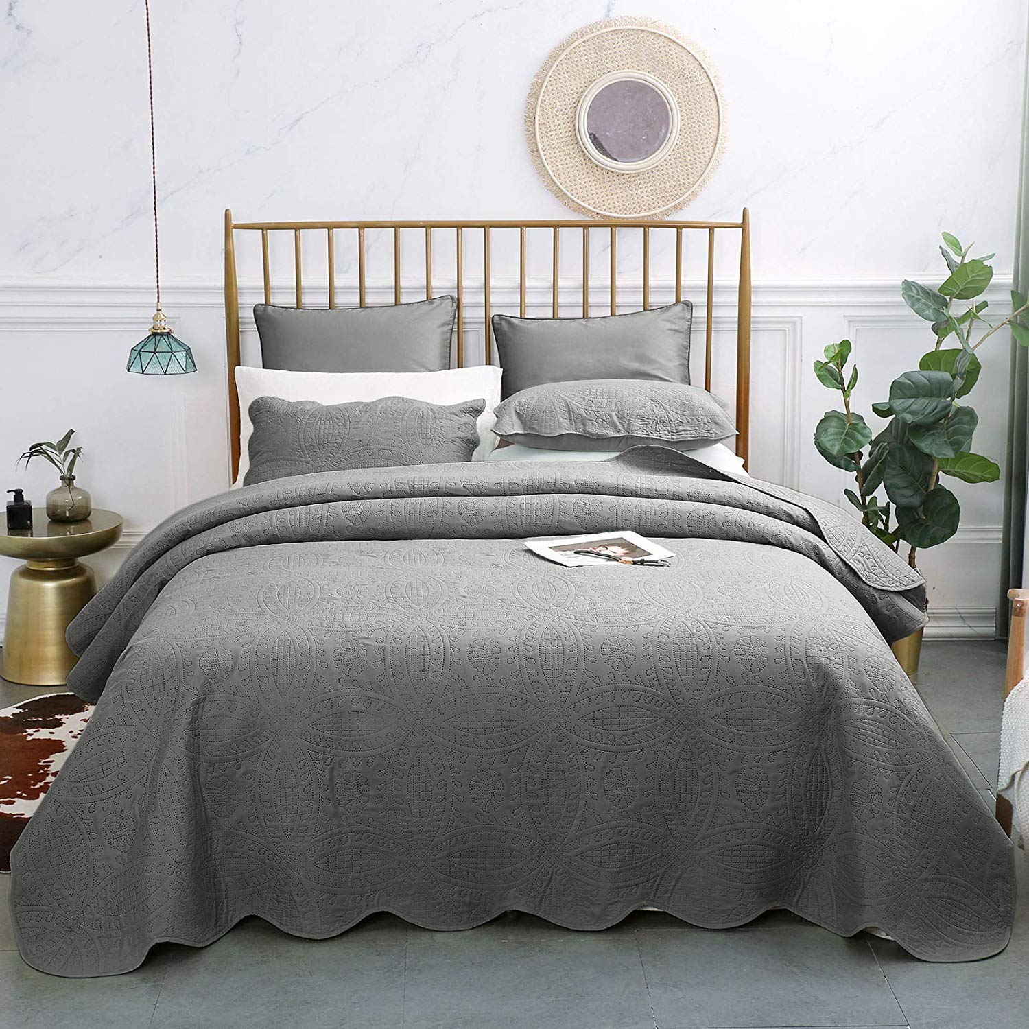 Chic Coverlet / Bedspread Set Comforter Quilt King / Super King Size ...